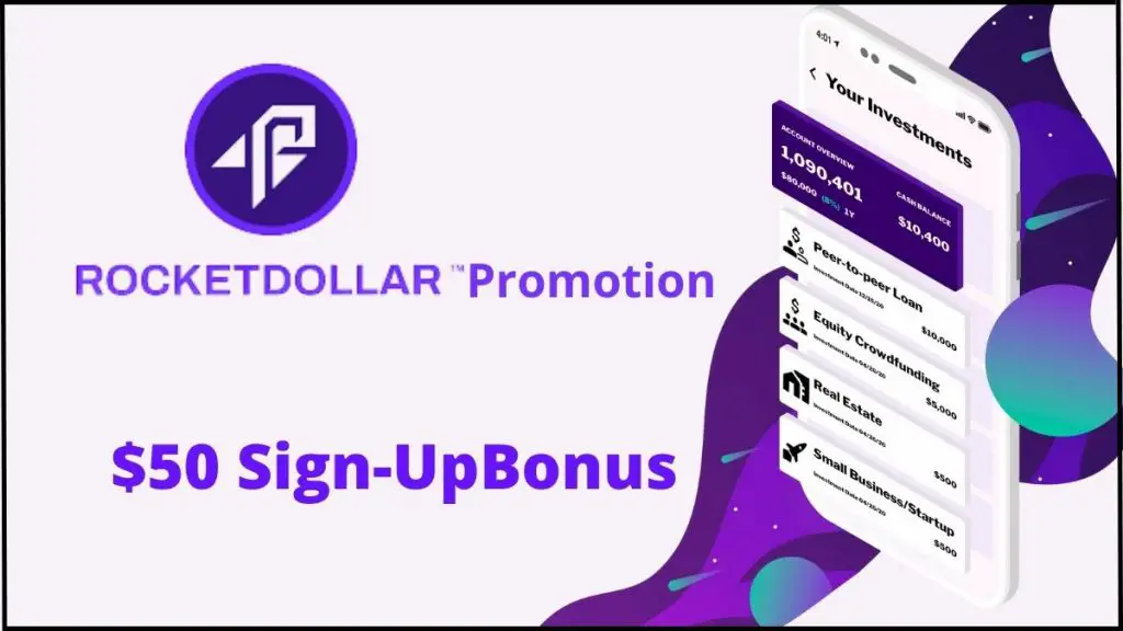 Rocket Dollar Promotions: $50 Sign Up Bonus & Referral