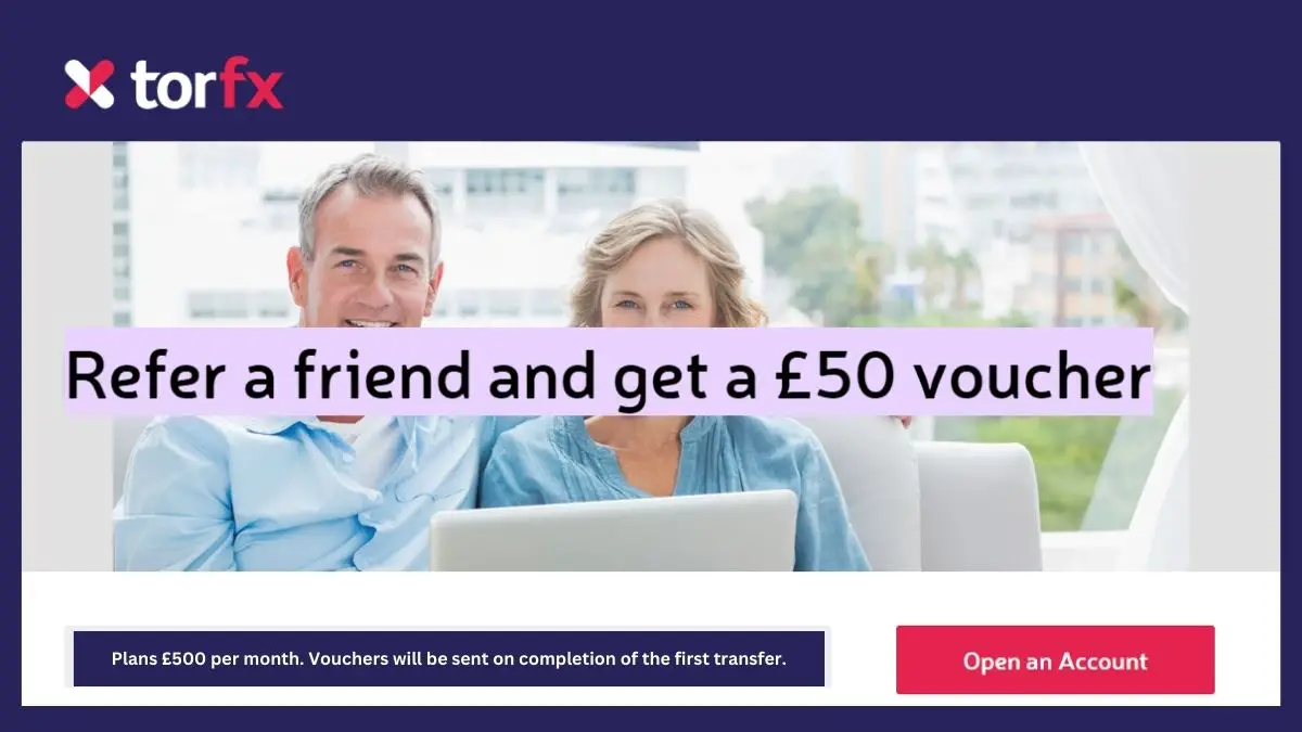 TorFx Sign Up Bonus: Get £75 Sign up and £50 Refer